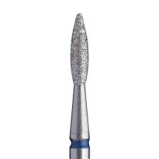 Diamond nail drill bit Pointed Flame, Blue FA11B021/8 | Kris Nails