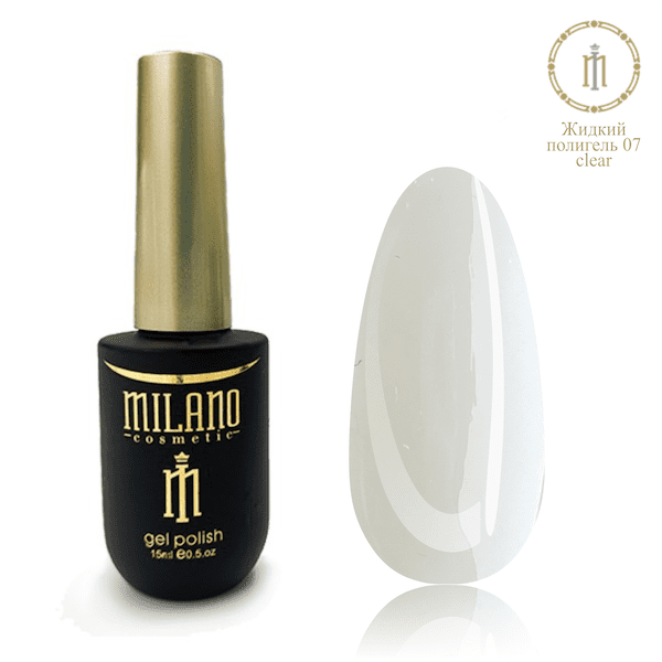 Liquid Poly Gel Milano 15ml 07 Clear | Kris Nails
