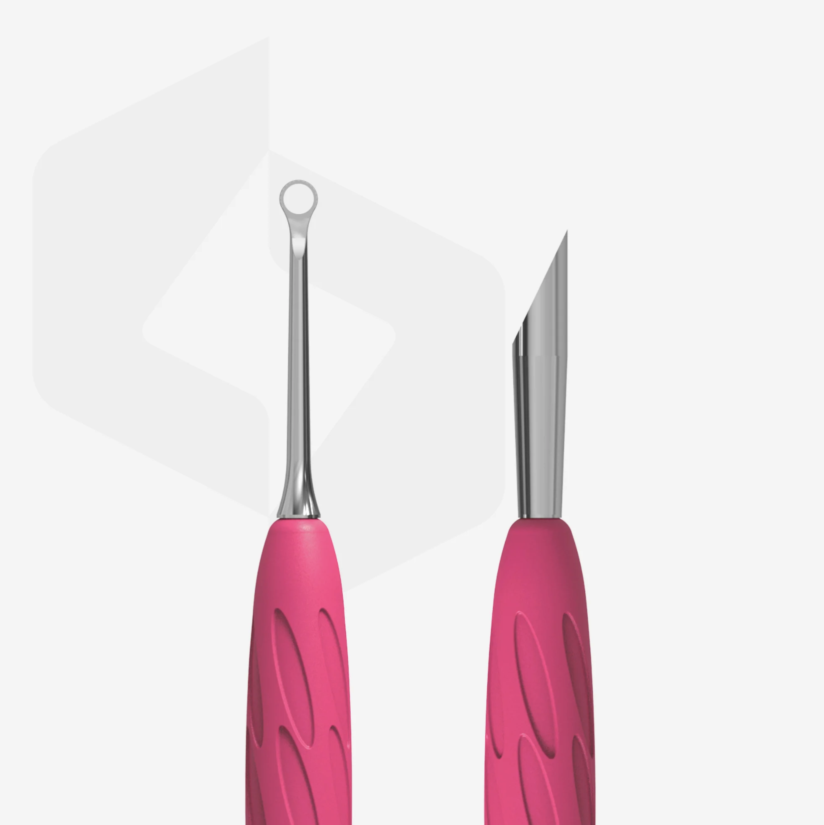 Manicure Pusher With Silicone Handle "Gummy" UNIQ 11 TYPE 2 (Slanted ...