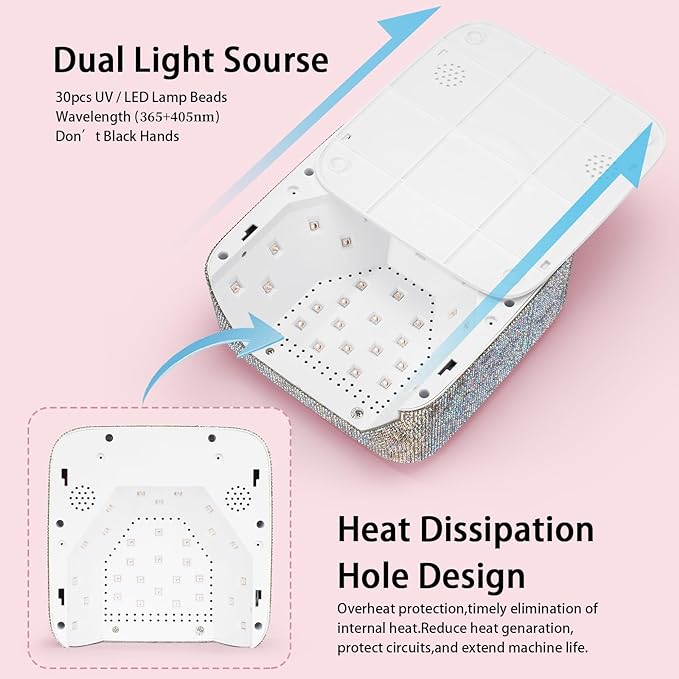 Ασύρματο Φουρνάκι UV LED X20 Diamond | Kris Nails